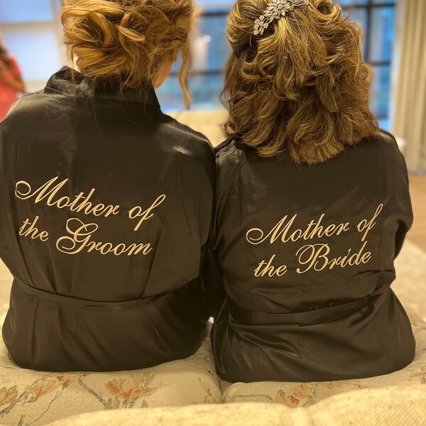 Mother of the Bride Robe & Mother of the Groom Robe Set, Set of 2 ...