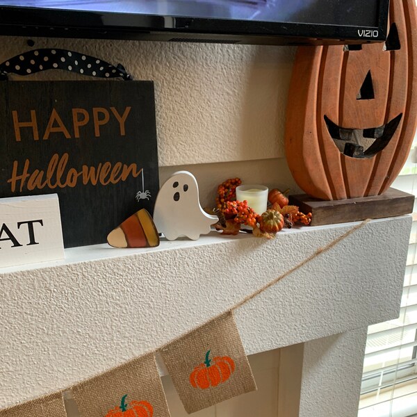 Wooden Ghosts - Wood Ghost - Tiered Tray Halloween Decor - Etsy