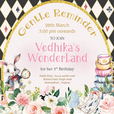 Watercolor Alice in Wonderland PNG Clipart Bundle, Watercolor Alice Mad ...