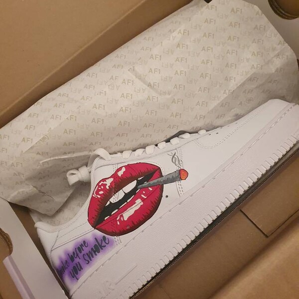 Nike Air force 1 Custom weed - Etsy France