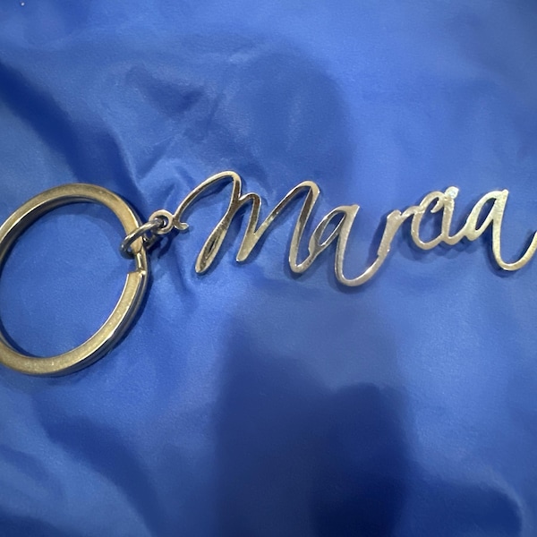 20 Font Styles Customized Keyring Stainless Steel Name Personalized ...