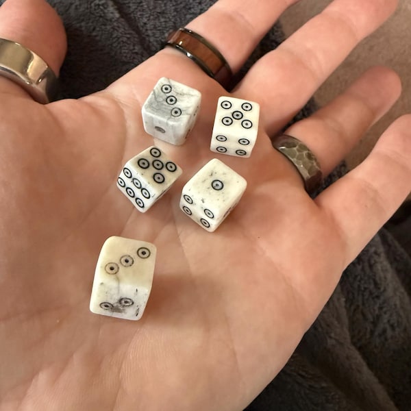 UNIQUE Medieval Bone Domino Set (double Six), SCA, Creative Anachronism ...
