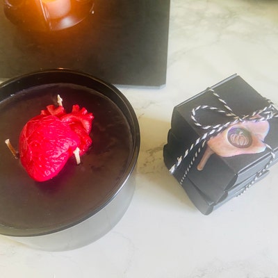Bleeding Heart Candle Halloween Home Decor Halloween - Etsy