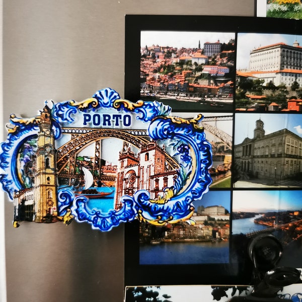 Ceramic Porto Magnet / Ceramic Tile Magnet / Porto Magnet / Souvenir ...