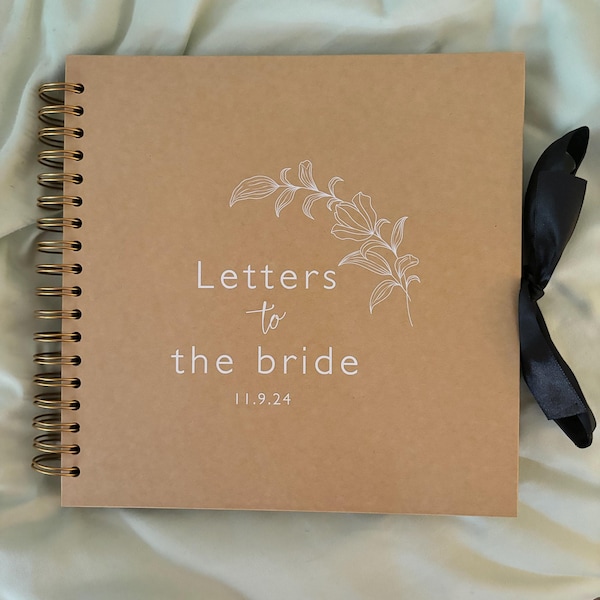 Letters to the Bride Scrapbook/ Kraft Spiral Bound Photo Album/wedding ...