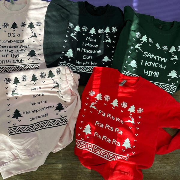 Custom Text Christmas Sweatshirts, Custom Ugly Sweatshirts, Ugly ...