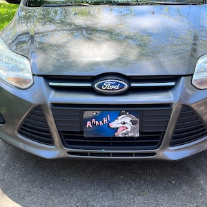 Funny Possum License Plate Screaming Possum License Plate Possum Front ...