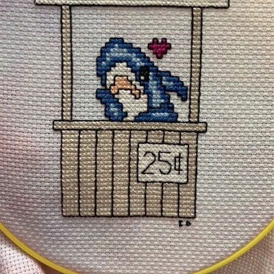 Biting Booth Shark Cross Stitch Pattern PDF - Etsy