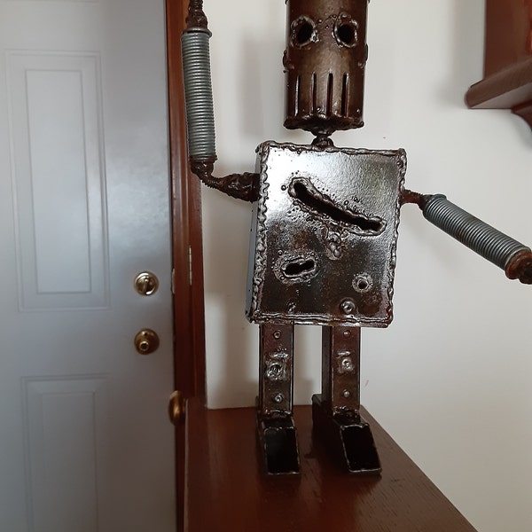 Scrap Metal Robot 148, A Red Robot With a Jar Head and Available for ...