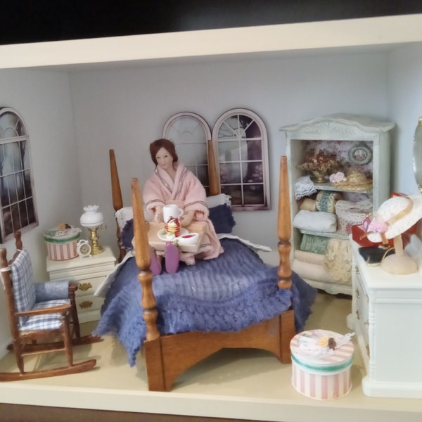 1:12 Empty Roombox NON-MAGNETIC 1/12 Scale Modern Mini Doll House ...