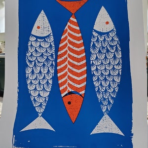 Screenprint Winter Cardinal Art Print Silkscreen Wall Art - Etsy