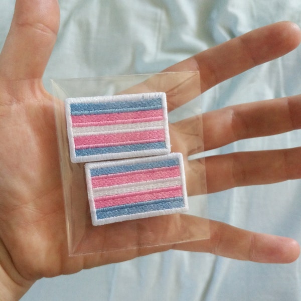 Transgender Gay Pride Flag Embroidered Patch - Etsy