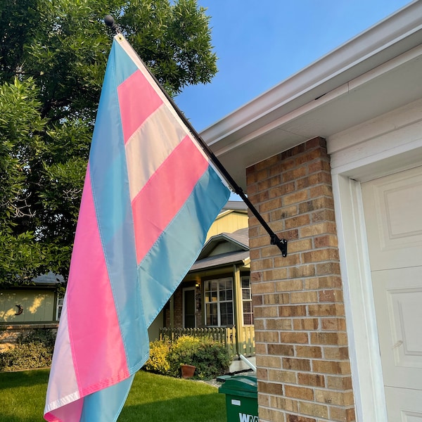 Transgender Pride Flag, Hand-sewn Trans Pride Flag, Custom Sizes ...