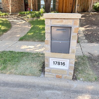 Address Stone With Fluer De Lis Border - Etsy