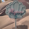 Iridescent Mermaid Shell Cake Topper | Custom Matte Colors | Under the ...