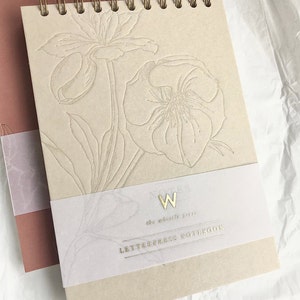 Letterpress notebook luxury notepad stationery lover gift | Etsy