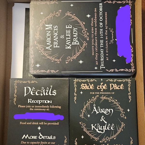 Medieval Wedding Invitation Template Set, RSVP Details DND Wedding ...