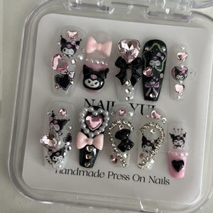 Handmade Pink Moonlight French Press on Nails French Nails Daily Nails ...