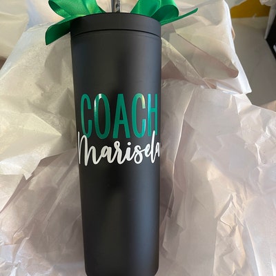 Personalized Coach Tumbler Customized Coach Cup Gift Idea Cheer Coach ...