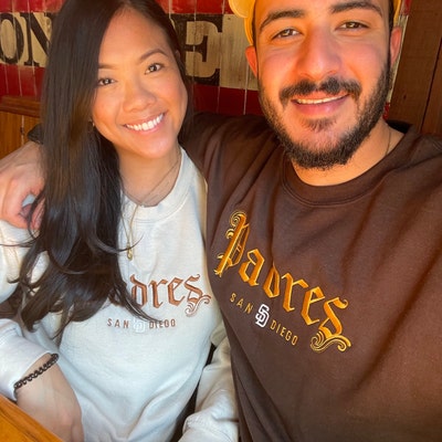 Padres San Diego Baseball Embroidered Crewneck Hoodie Padres Baseball ...