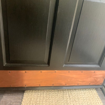 Solid Copper Kick Plate With Patina FREE SHIPPING - Etsy