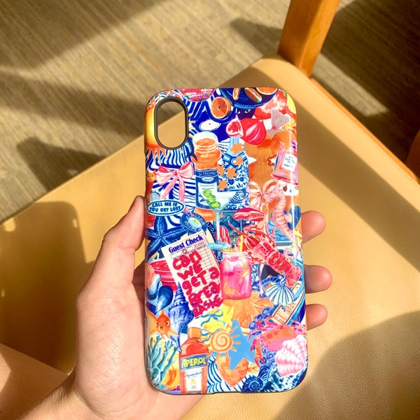 Colorful Reef Tropical Fish & Coral iPhone Case - Clownfish and Angel ...