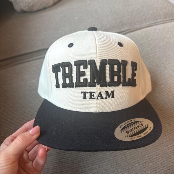 Custom Two Tone Hat Embroidered Custom Snapback Varsity Font Hat Custom ...