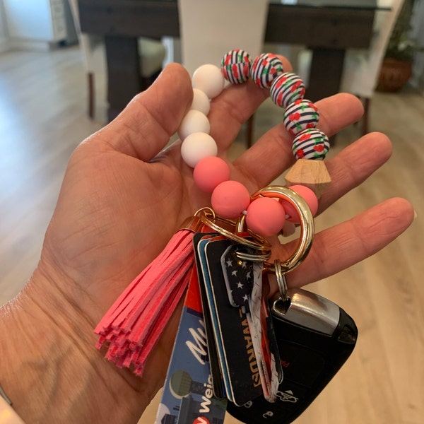 Bangle Keychain | Bracelet Key Chain | Wristlet Keyring | Silicone ...