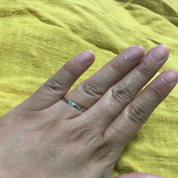 Morse Code Ring Personalized - Hand Stamped Initial Ring - Monogram ...