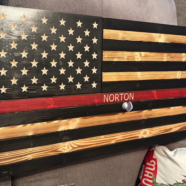 Floating Shelf With Hidden Gun Storage and Personalized Key, 23 Inch ...