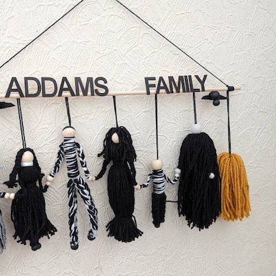 The Addams Family Wall Hanging - Etsy