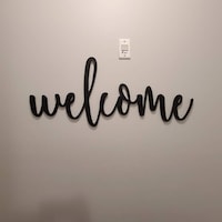 Welcome Word Cutout Welcome Sign Farmhouse Decor Laser Cut Word Sign ...