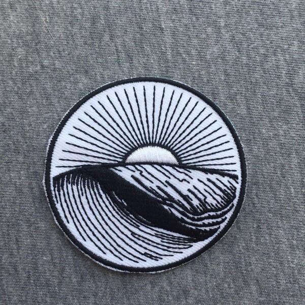 Embroidered Mountain Patch - Etsy