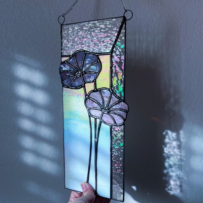 PATTERNS Floral Panel Stained Glass Patterns Digital Download: Hobby ...