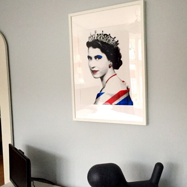 Queen Elizabeth II Pop Art Print - Etsy