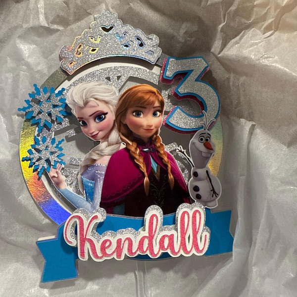 Frozen Cake Topper / Frozen Party / Ana & Elsa - Etsy