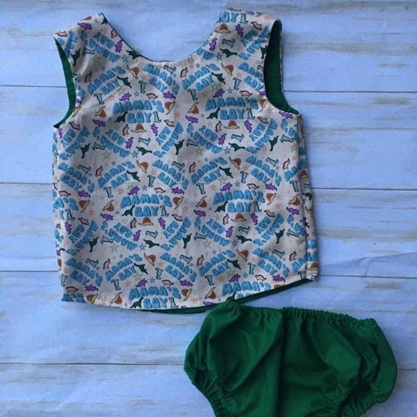 Baby Sewing Patterns Bundle: Diaper Cover and 2 Styles of Tops ...