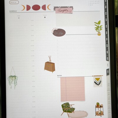 Weekly Planner Printable Minimalist, Digital Planner iPad Weekly ...