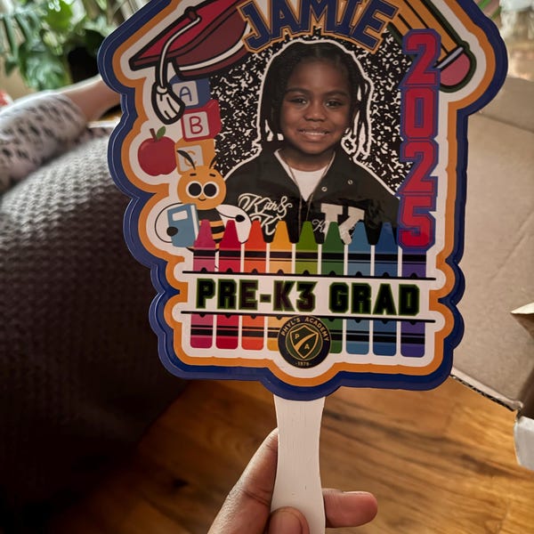 Graduation Fans, Customized Graduation Fans, Big Head Fans, Laminated ...