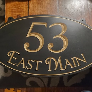 Arts and Crafts Address Sign Engraved Designer House Numbers. - Etsy