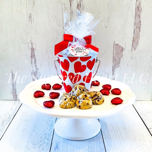 Printable Valentine's Day Cookie Tags - Happy Valentine's Day - Red ...