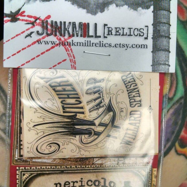 15 Pcs. MACABRE LABELS Reproduction Vintage Labels, Halloween Anatomy ...