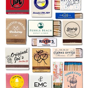 CUSTOM MATCHBOOK ART Personalized Digital Matchbox Gift Large Matches ...
