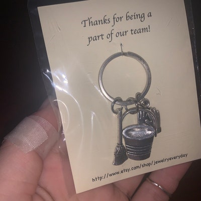 Housekeeping Appreciation Gift Keychain, Cleaning Crew Keychain ...