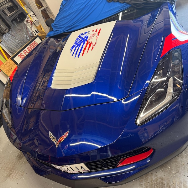 American Flag Bald Eagle Decal Sticker for Trucks, Cars, Boats, Campers ...