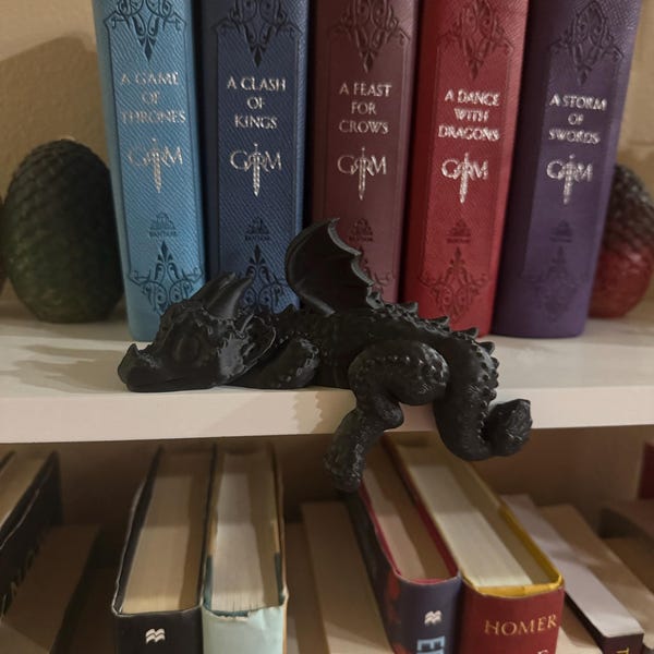 Sleeping Dragon Adorable Shelf Decoration 3D Printed Fantasy Dragon ...