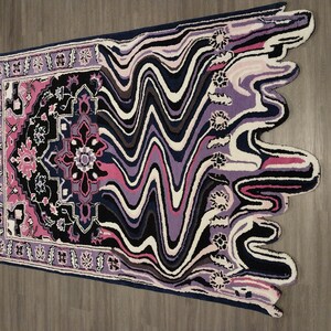 New Modern Black and White /melting Purple for Home Melting Persian ...