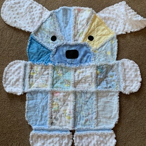 PDF Pattern for Puppy Shaped Rag Quilt-baby Quilt. - Etsy