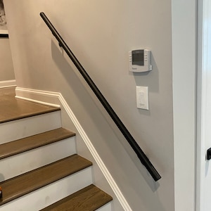 Round Modern Wrought Iron Handrail End Wall Mount Steel Hand | Etsy