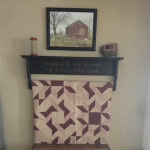 Primitive Quilt Shelf With (or Without) "cozy Quilt" Saying. - Etsy
